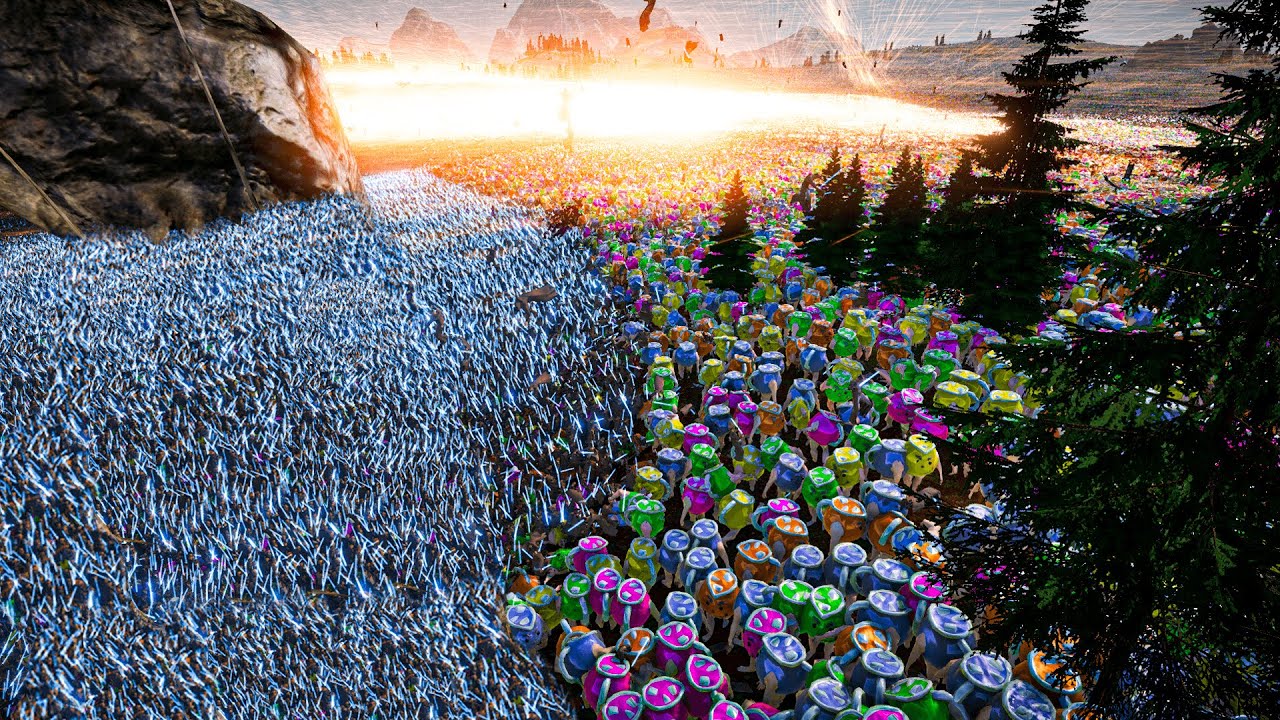 2,000,000 Laser Knight *VS* 6,000,000 Evil Army - UEBS2 - YouTube