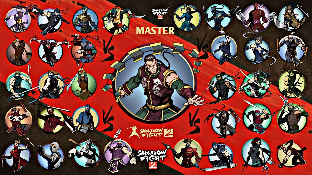 Shadow Fight 2 | Master vs All Survival Ninjas - YouTube