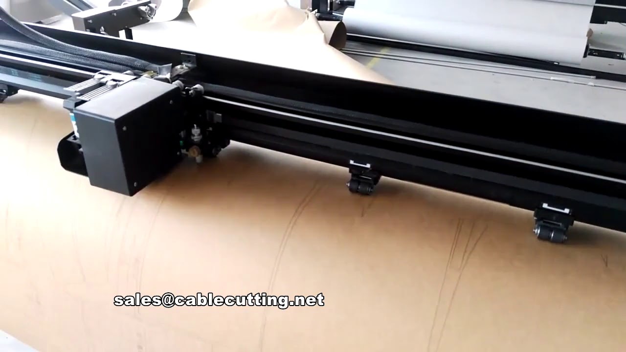 automatic knife plotter cutter - YouTube