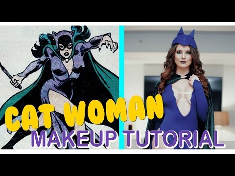 Vintage CAT WOMAN MAKEUP TUTORIAL  | Amanda Cerny