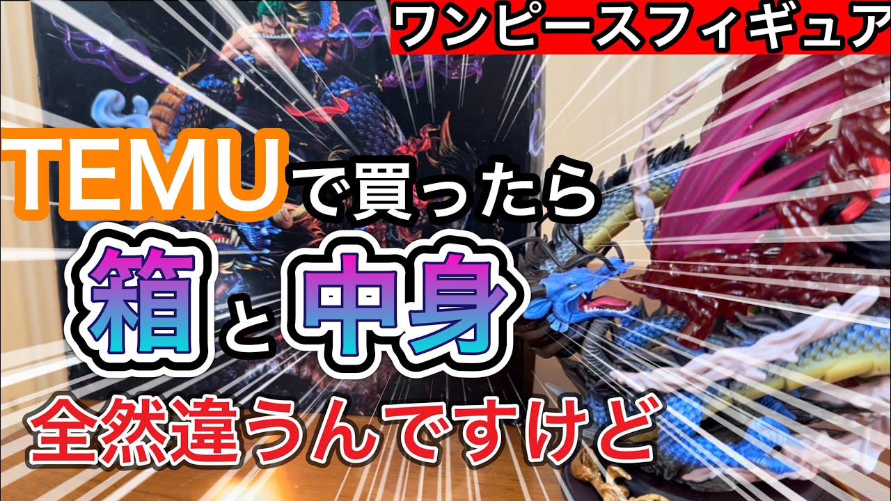 【ONE PIECEフィギュア】TEMUでワンピースフィギュア買ったら全然違うの出てきた【ONE PIECE】【ロロノアゾロ】【カイドウ】【和 ...