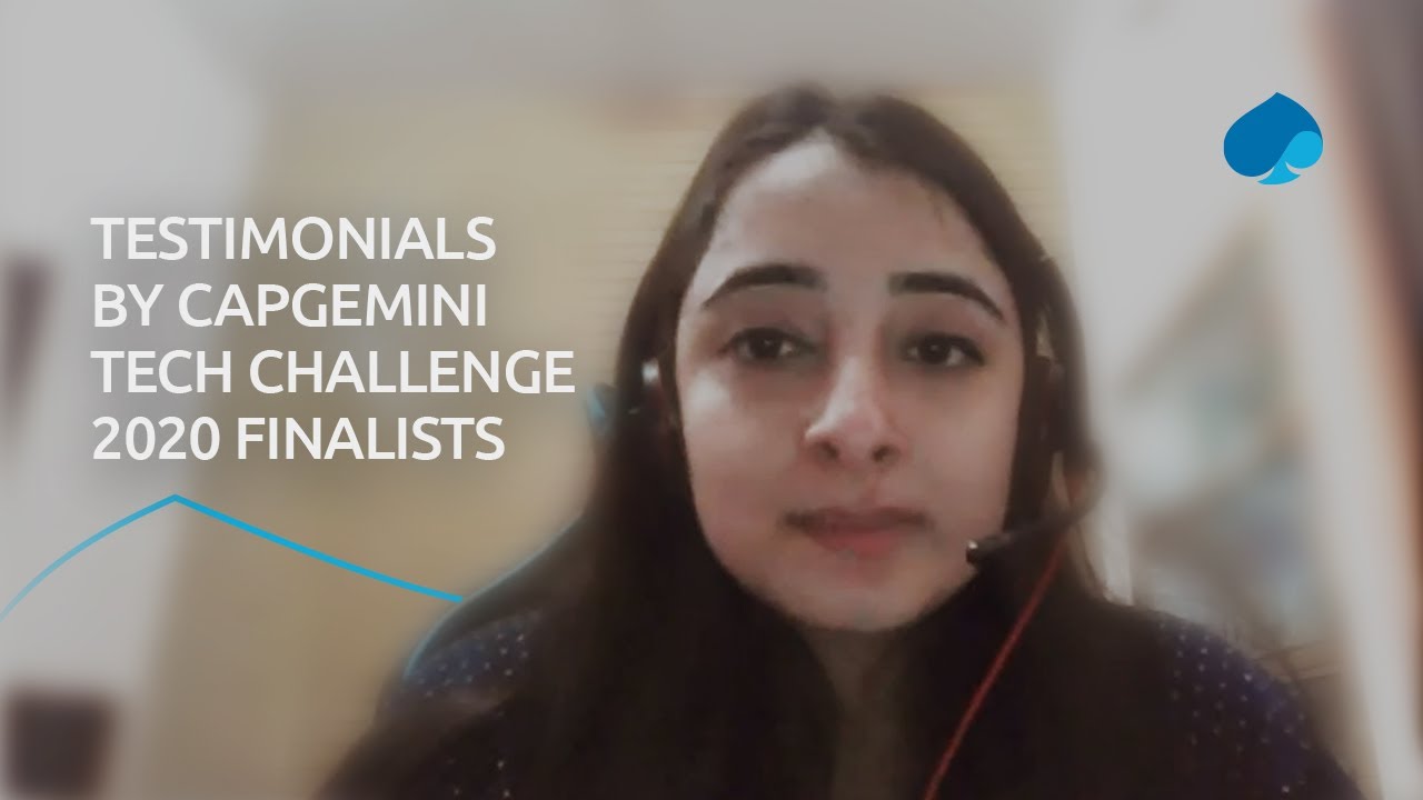 Shweta Bhatia sheds light on her journey during Capgemini Tech Challenge 2020 - YouTube