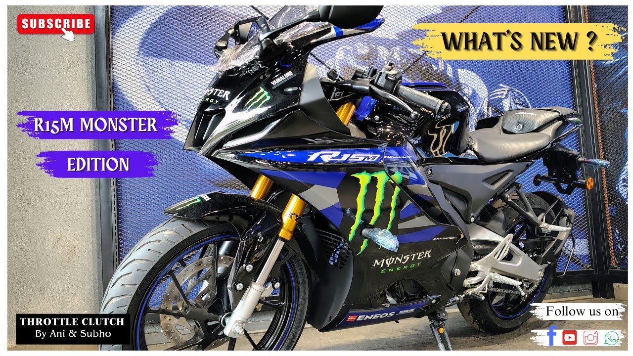 All new R15 M Monster Edition || New changes || Updated meter console ...