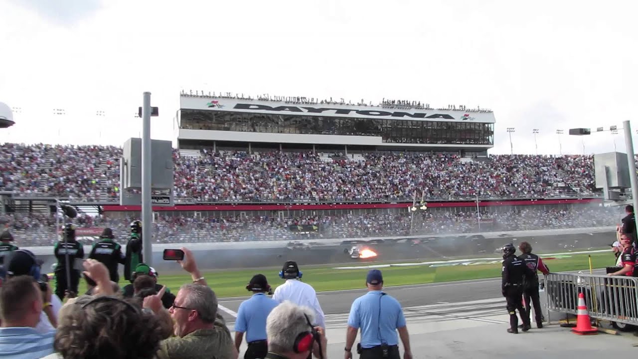 Nascar Nationwide Crash from Pit Road - YouTube