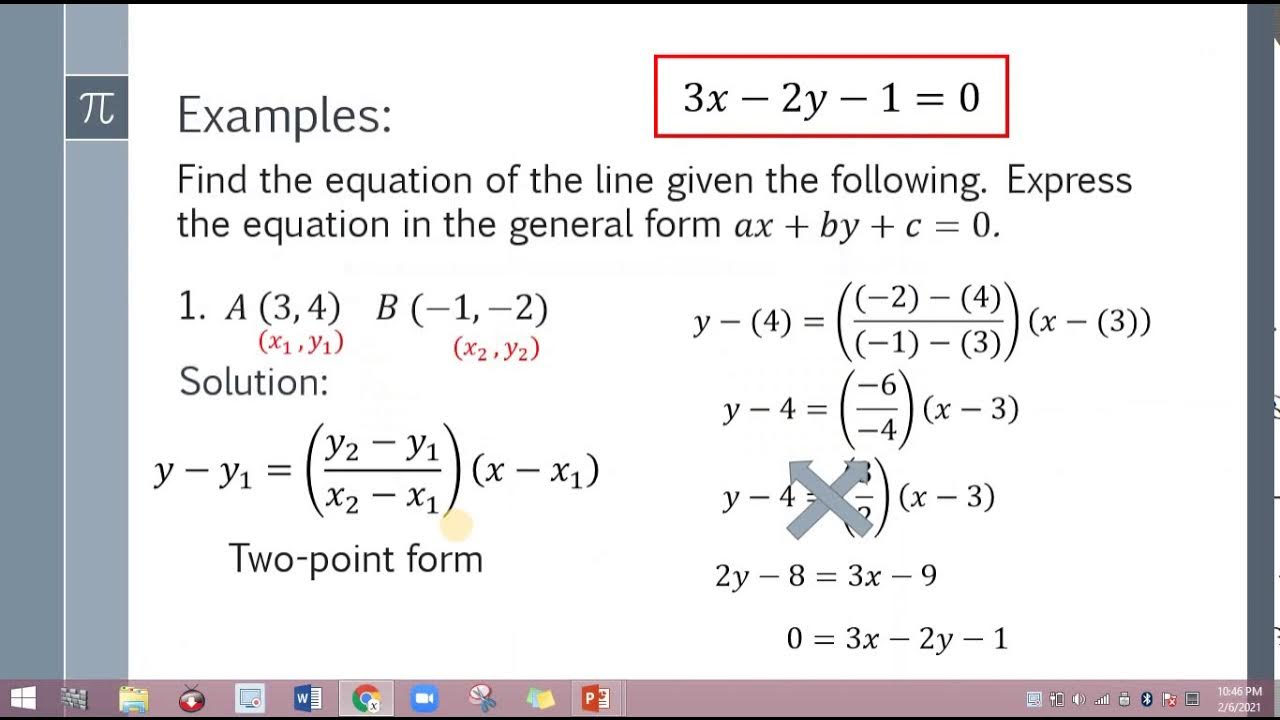 Grade 10 Math: Equation of a Line (All forms) - YouTube