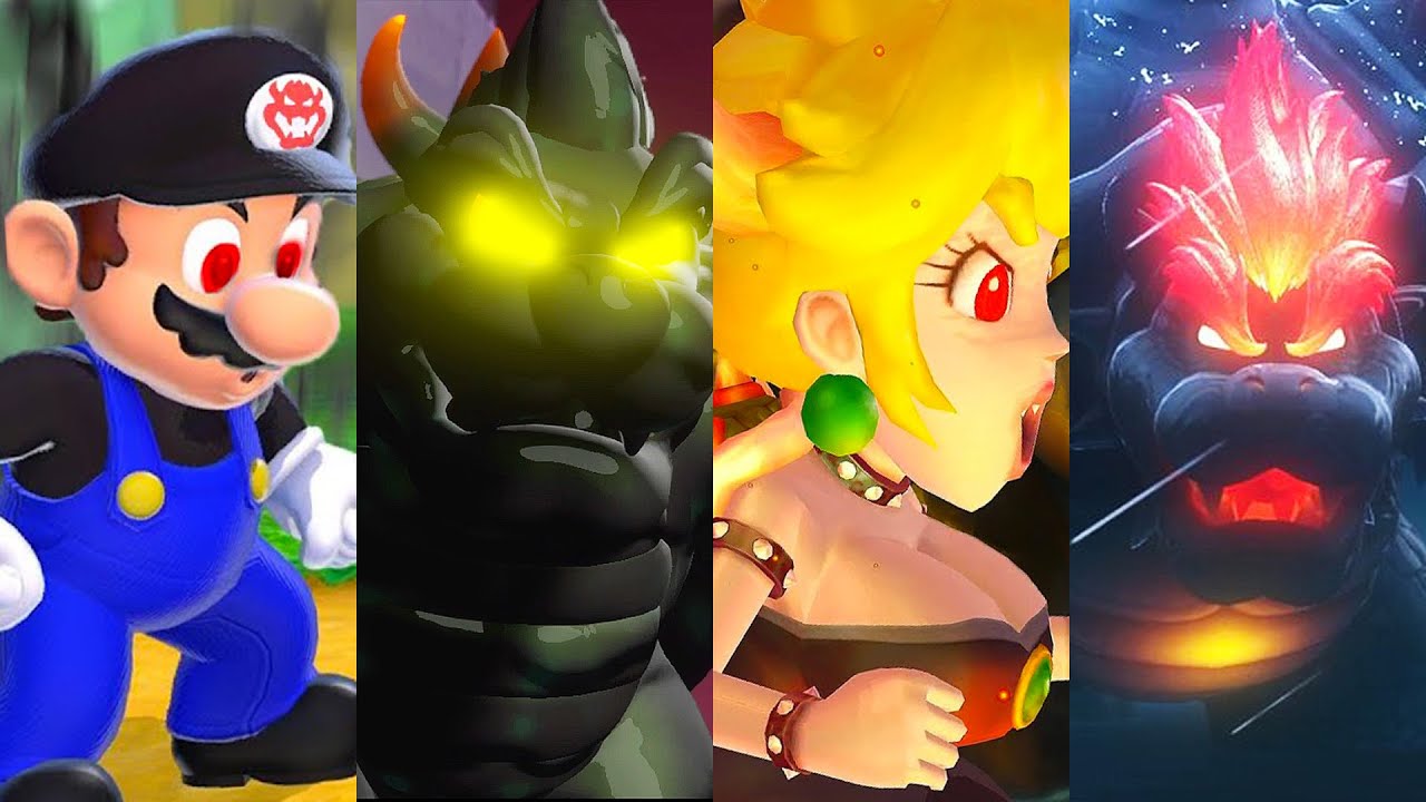Super Mario Series - All Special Evil Forms of Characteres (HD) - YouTube