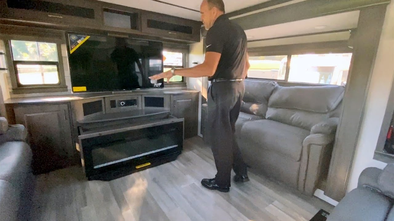 Another BEAUTIFUL Rear Living Fifth Wheel - Paradigm, 365RD - YouTube