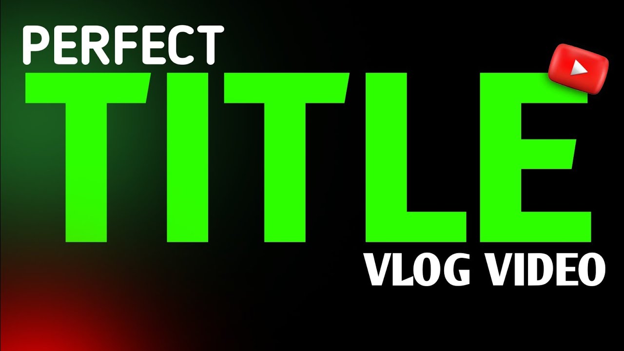 Vlog title ideas || How to get ideas for daily vlogs || How to create ...