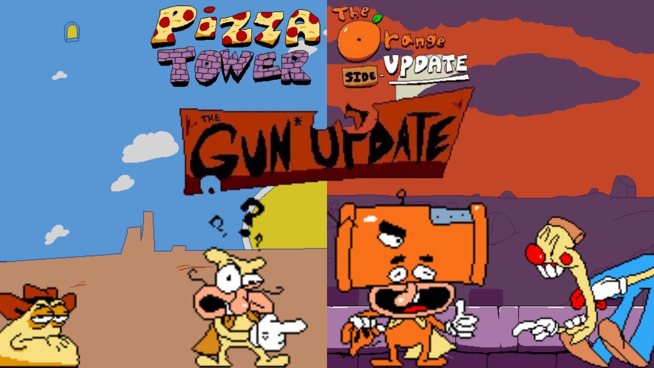 Pizza Tower: The Orange Side-Update Mod - The Gun Update - YouTube