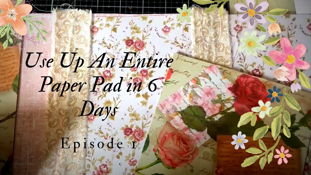 Use Up 12 x 12 Paper Pad Ep 1 - Accordion Junk Journal Book - YouTube