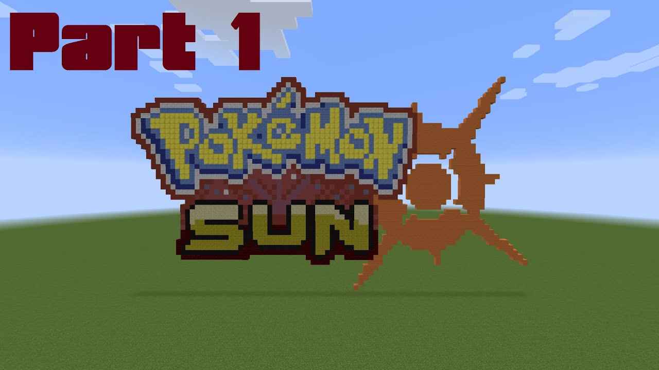 How to make the Pokemon Sun logo in Minecraft [PART 1] - YouTube