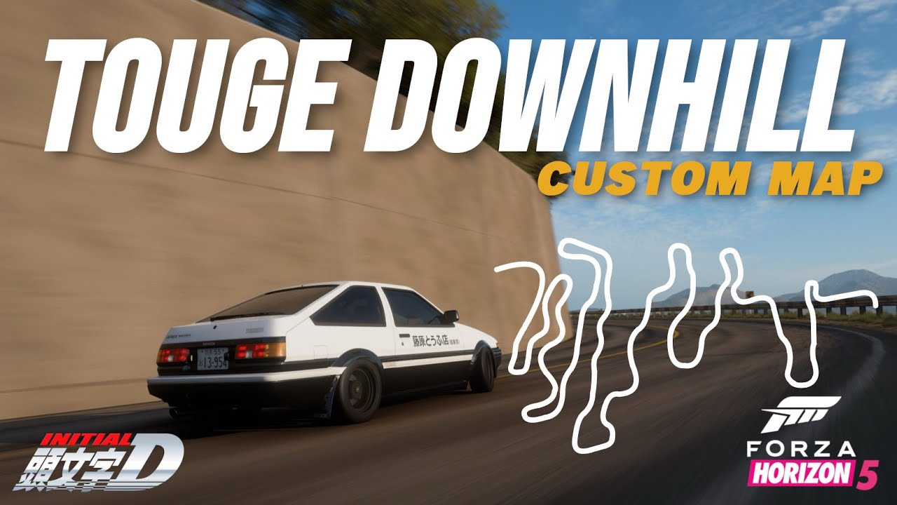 Forza Horizon 5 - Touge Downhill Custom map - YouTube