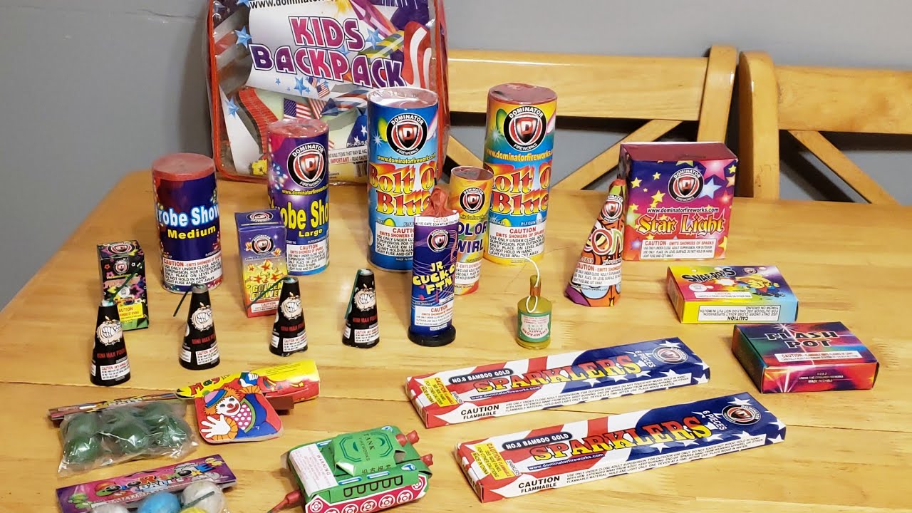 Kids Backpack- Dominator Fireworks - YouTube