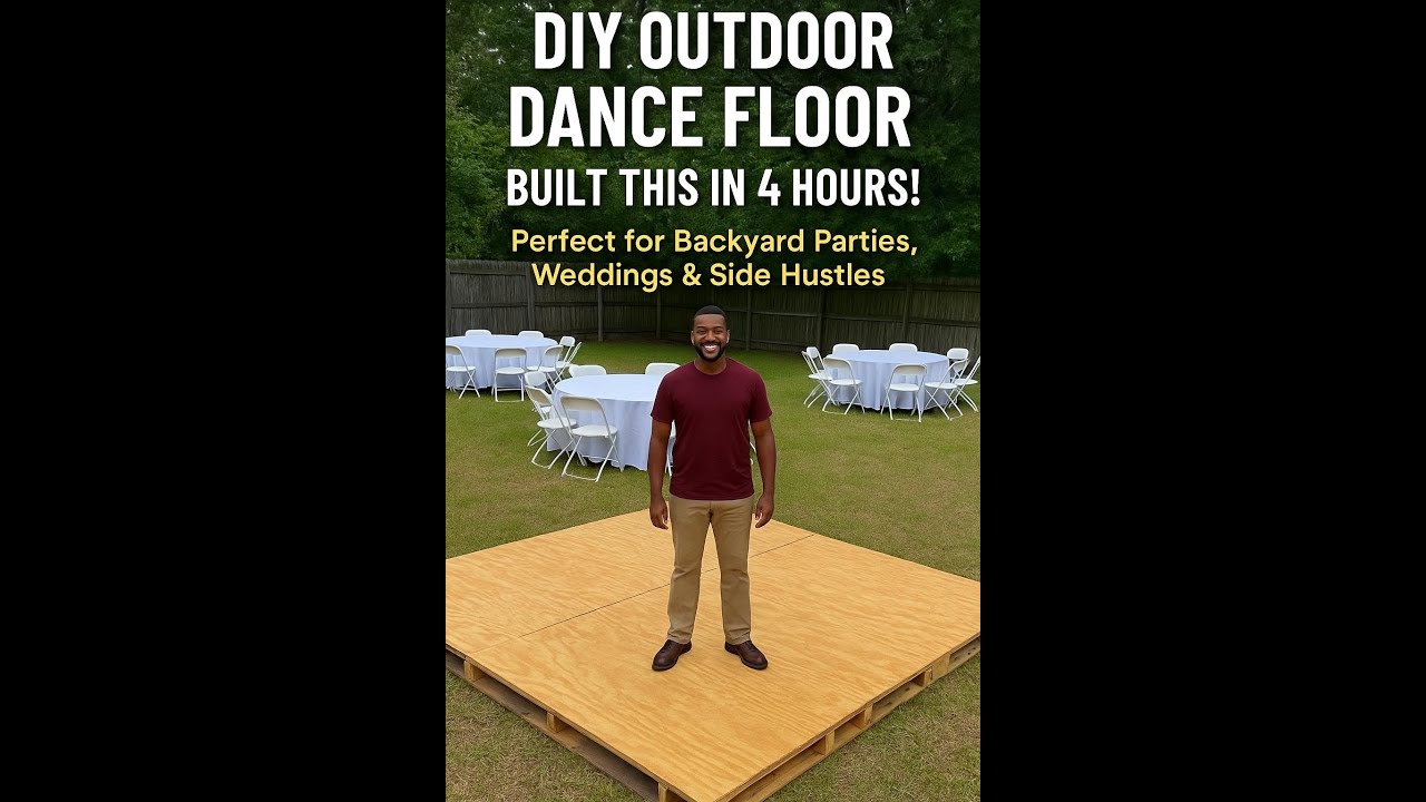 "DIY Outdoor Dance Floor - Built This in 4 Hours!" - YouTube