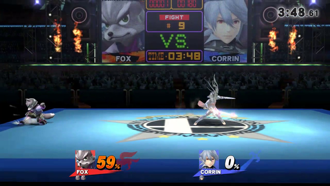 Corrin vs Fox - laggy fight - YouTube