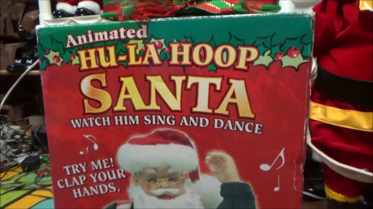 Chrismas Animated Hula Hoop Hu la Hooping Santas - YouTube