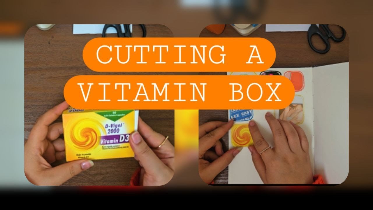 Turning a Vitamin D Box Into Scrap Art | Oddly Satisfying Process - YouTube