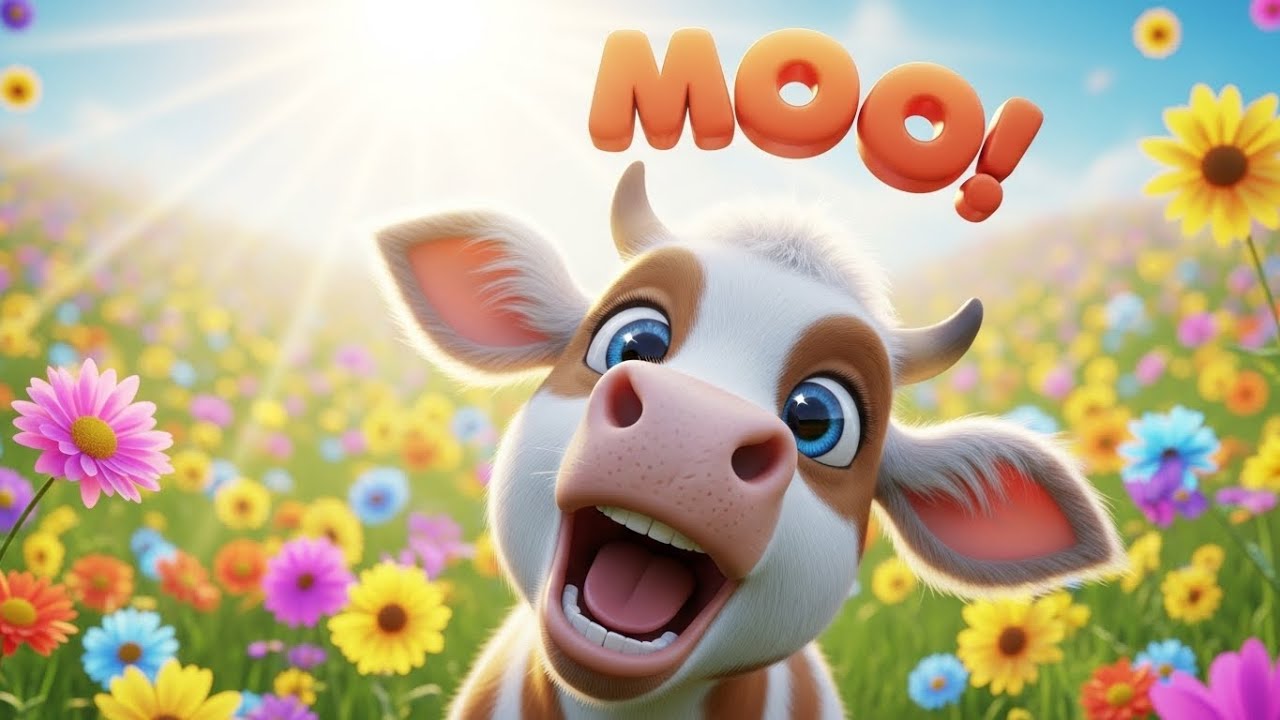 Baby Cow Say Moo Moo Moo | Fun Farm Animal Song | Toddler Sing Along ...