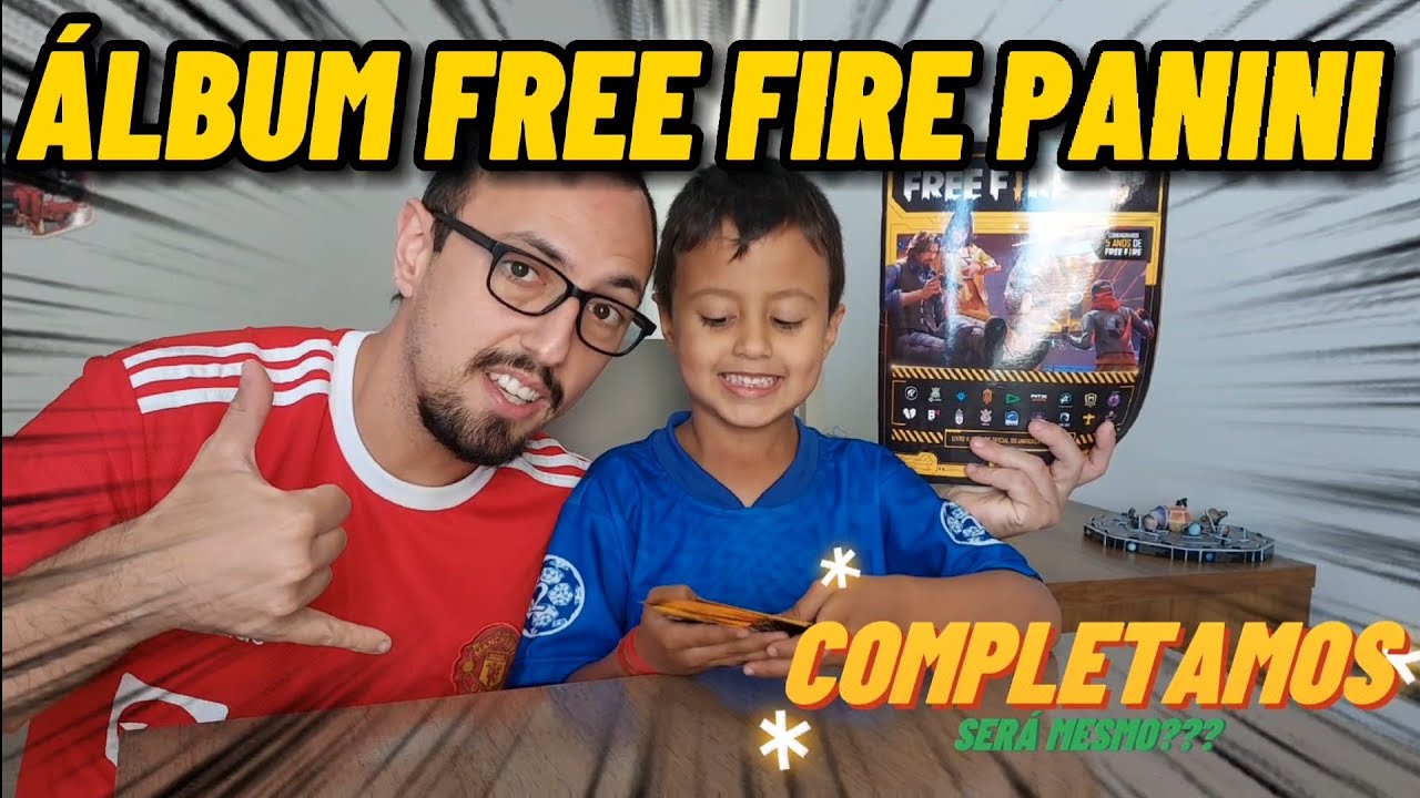 ÁLBUM FREE FIRE PANINI - SERÁ QUE CONSEGUIMOS COMPLETAR? - YouTube