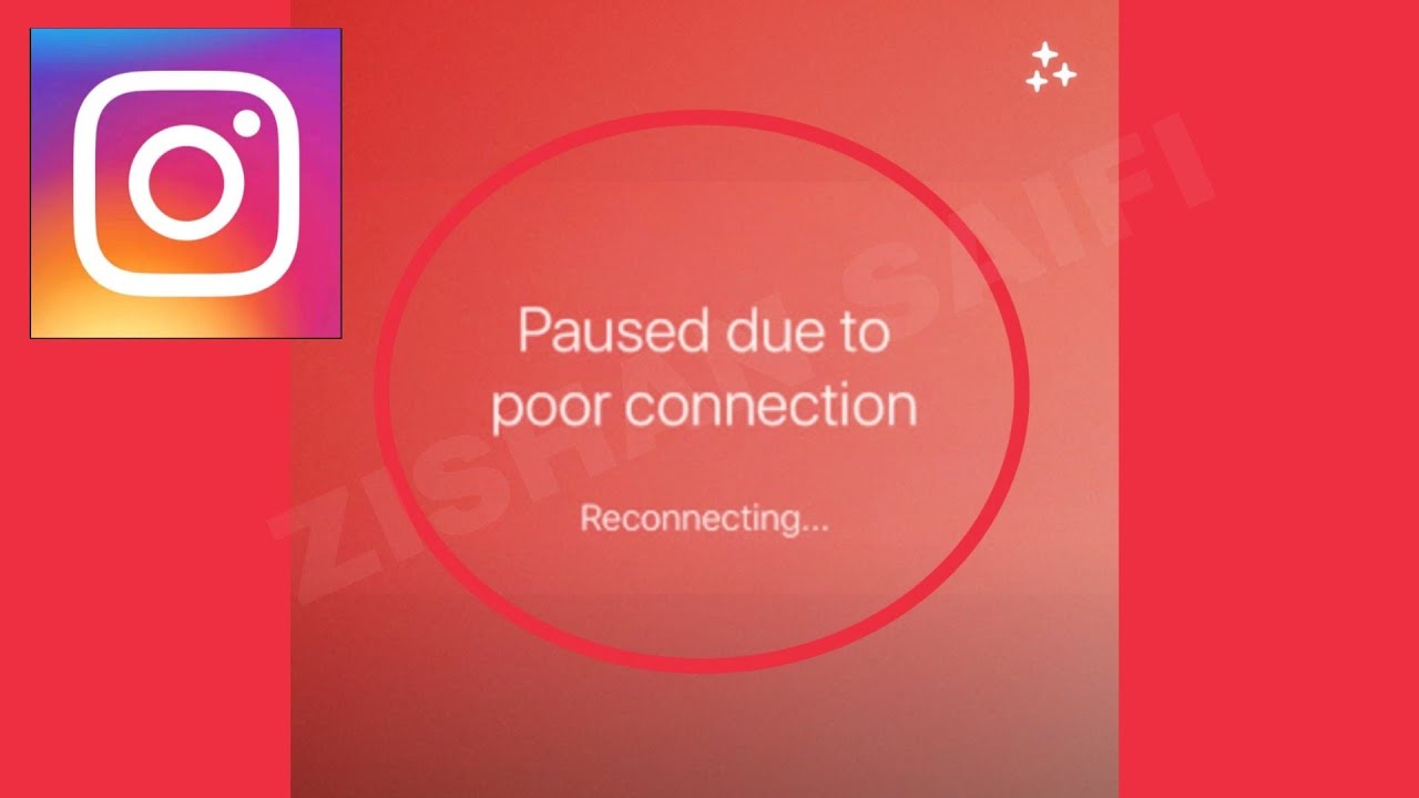 Instagram Fix Paused due to poor connection Reconnecting problem Solve ...