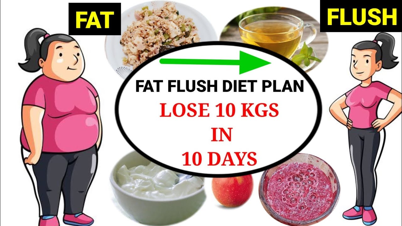Fat Flush Diet Plan | Lose 10 Kg In 10 Days | How To Lose Weight Fast ...