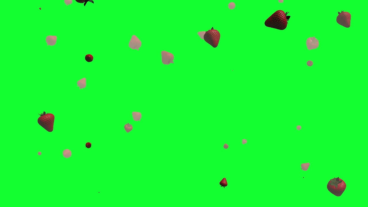 vibrating/shaking fruits (strawberry) drob greenscreen - YouTube