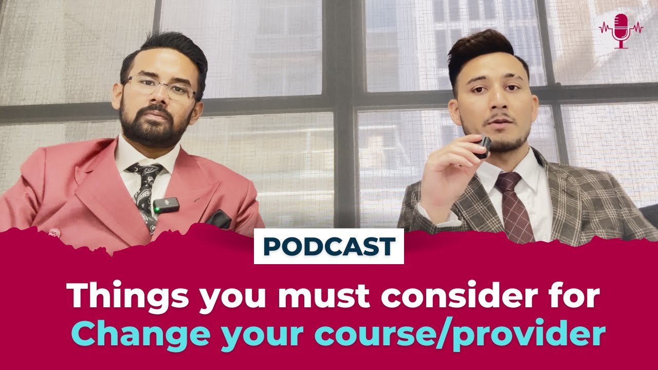 Things you must consider Change your course/provider - YouTube