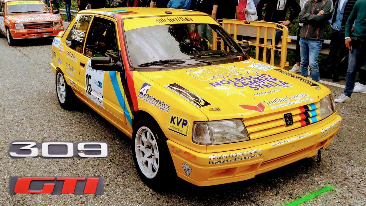 Peugeot 309 GTI 16V | Rally Stage Start + Engine Sound - YouTube