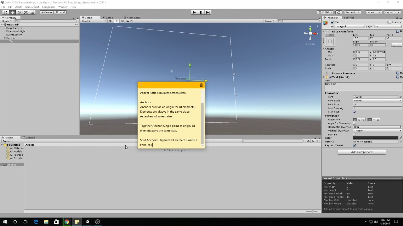UI and Text - YouTube