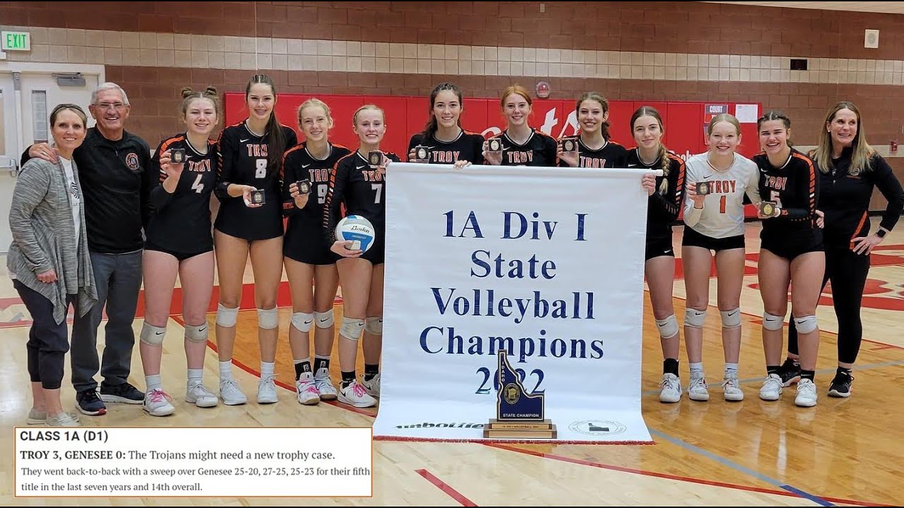 Troy Volleyball 2022 State Champions - YouTube