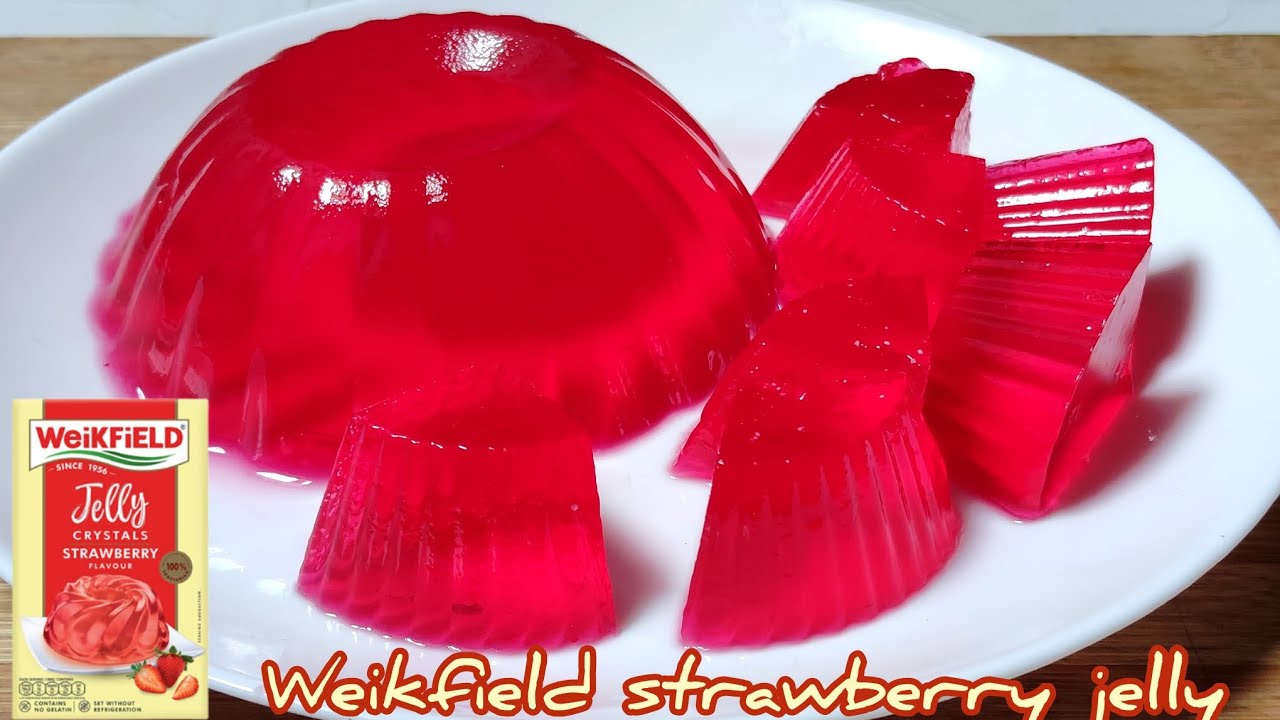 WeikFiELD Strawberry Flavor Jelly Recipe | how to make instant jelly at ...