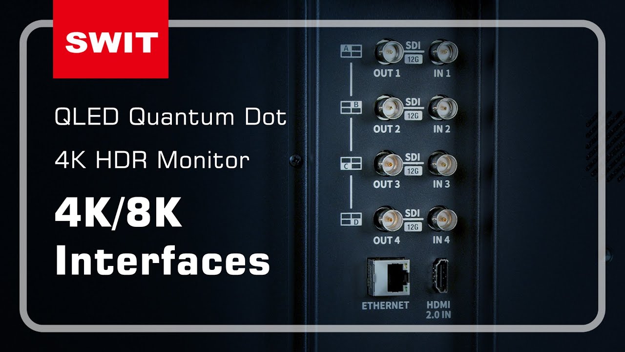 QLED Quantum Dot 4K HDR Monitor 4K 8K Interfaces - YouTube