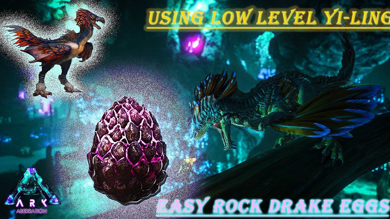 how to take rock drake eggs|🚀 100days in ark ascended abberation [EP:7 ...