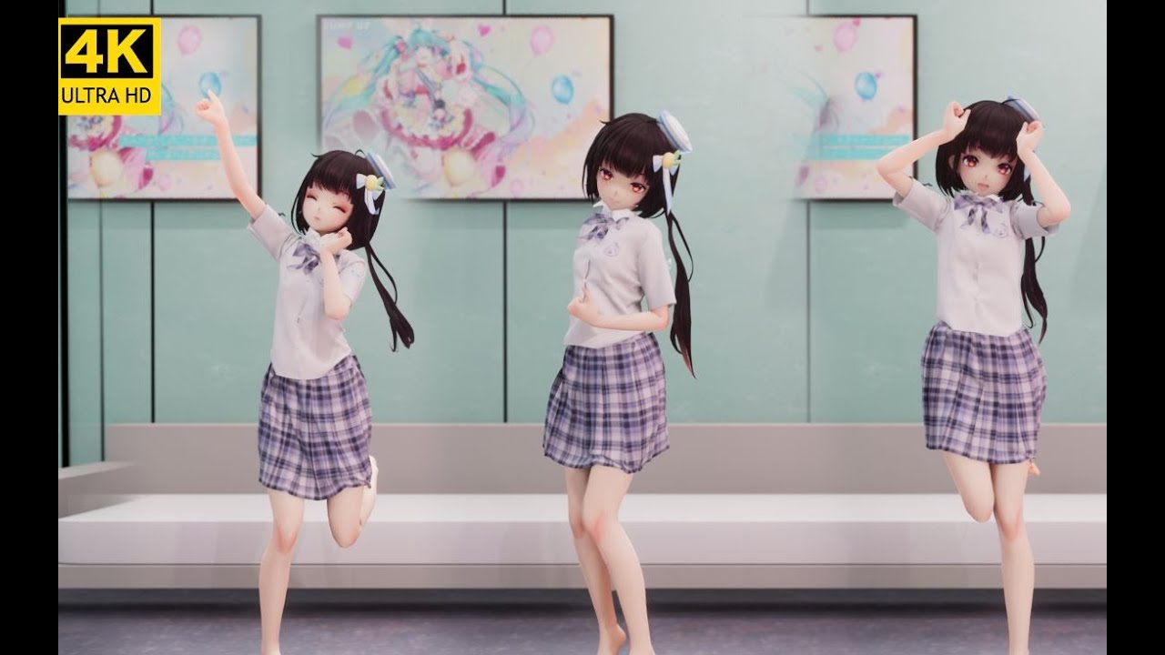 【VTuber MMD／4K／60FPS】泠鸢yousa【JUMP UP】 - YouTube