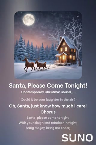 Santa, Please Come Tonight #christmas - YouTube