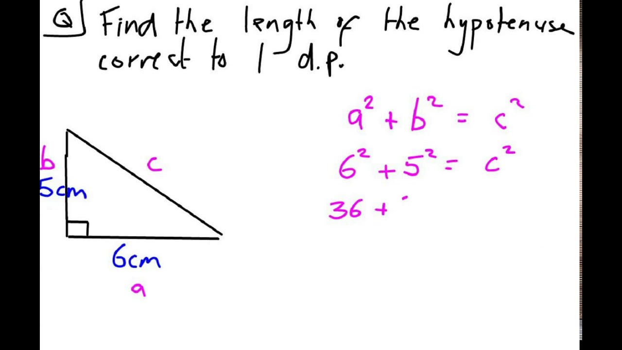 Pythagoras' Theorem (Grade C/Level 7) - YouTube