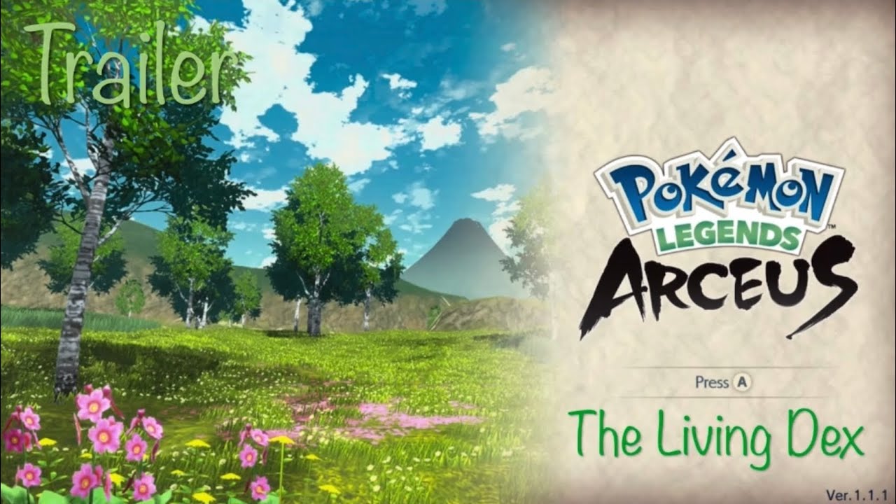 Pokemon Legends: Arceus: The Living Dex Trailer - YouTube