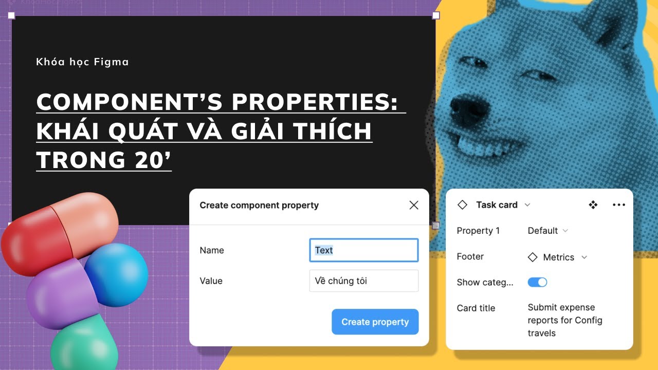 Hướng dẫn Figma - COMPONENT PROPERTIES: Khái quát và giải thích trong ...