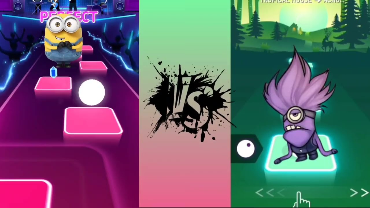 kind Minion vs Evil Minion - Tiles Hop EDM Rush #minions #comedy - YouTube