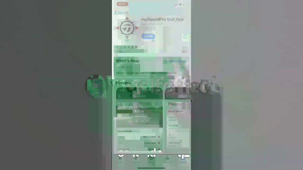 APP REVIEW - MY ROUND PRO • - YouTube