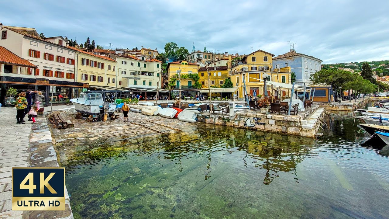 Volosko Opatija Croatia 🇭🇷 4K Istria Walking Tour 2023 - YouTube