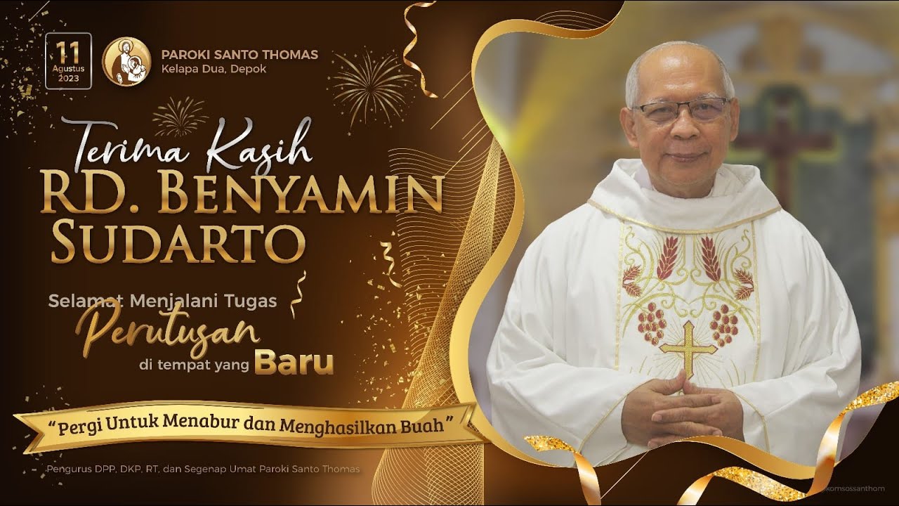 Farewell RD Benyamin Sudarto, 11 Agustus 2023 - YouTube