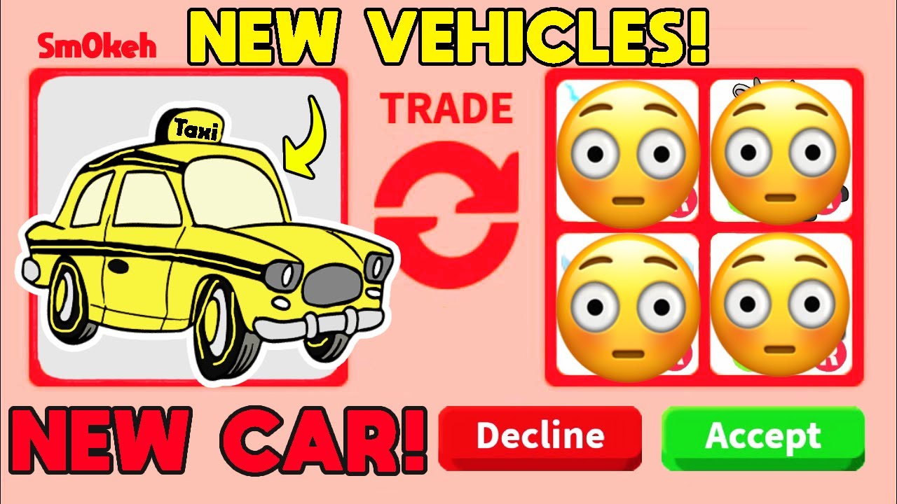 Best 10 Offers For TAXI CAB VEHICLE in Adopt Me | Adopt Me Trading ...