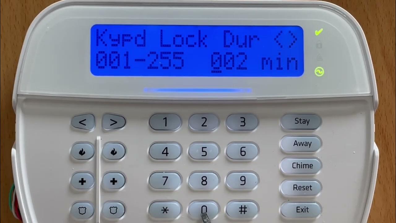 DSC NEO disables keypad lockout - YouTube