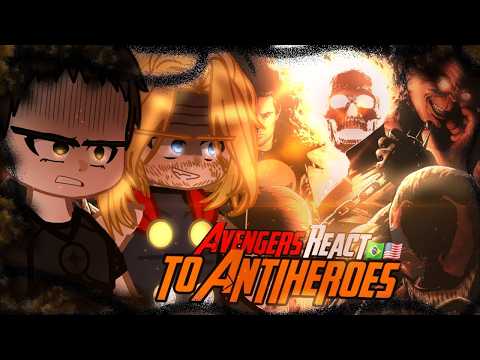 Avengers React to Antiheroes || Deadpool, Wolverine, Ghost Rider, Venom || Tiktok || Gacha React