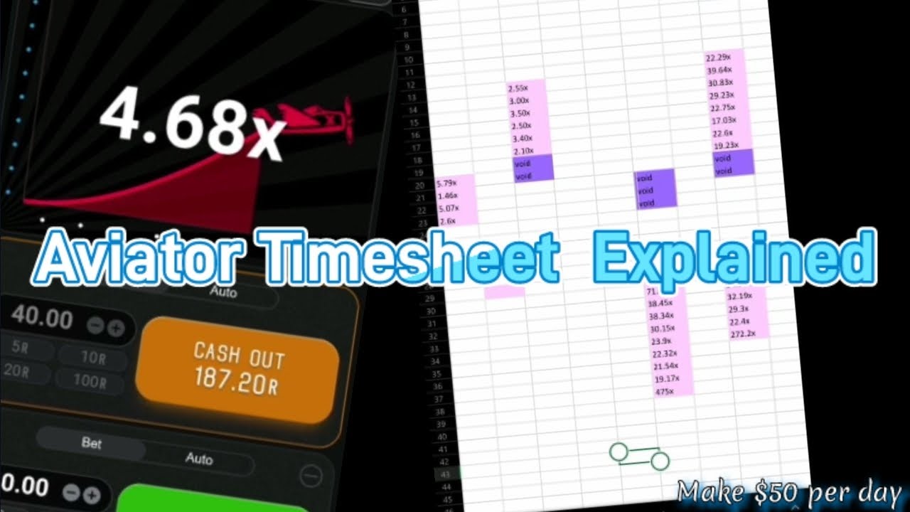 Aviator Predictor Excel Time Sheet Minute Explained - YouTube