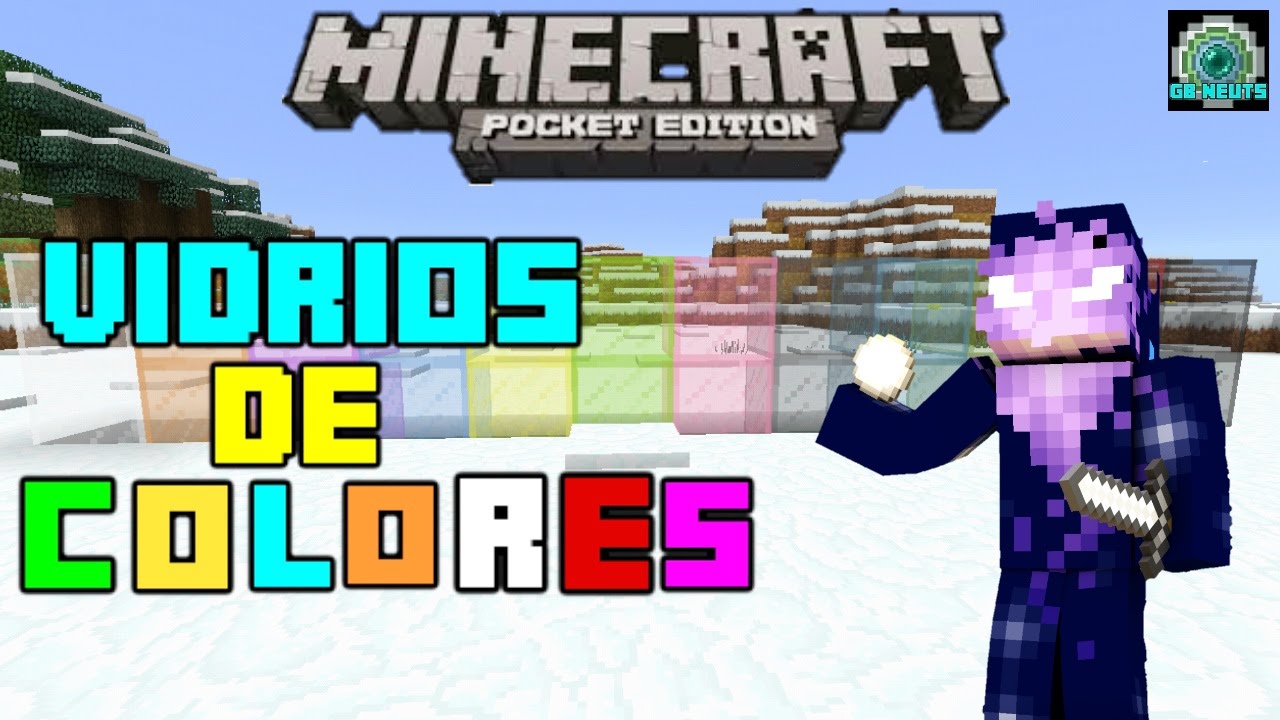 Vidrios De Colores En Minecraft Pe 0.14.0 | Mods Minecraft - YouTube