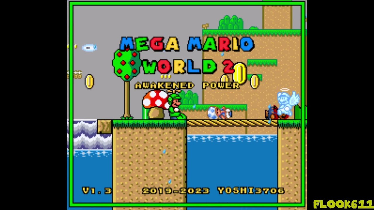 Mega Mario World 2 Awakened Power (SMW Hack) Longplay Part 1/2 - YouTube