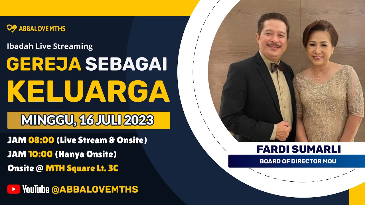 "Rediscovering God's Church" Ibadah Online 16 Juli 2023 - ( Fardi ...