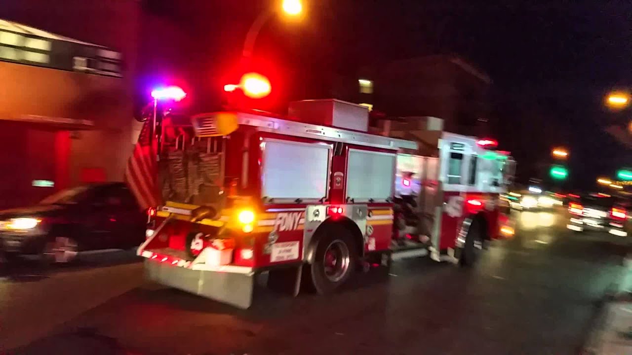 FDNY Engine 45 goes on an EMS run - YouTube